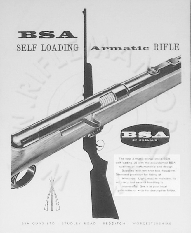 THE B.S.A. RALOCK and ARMATIC REPEATING MODEL RIFLES