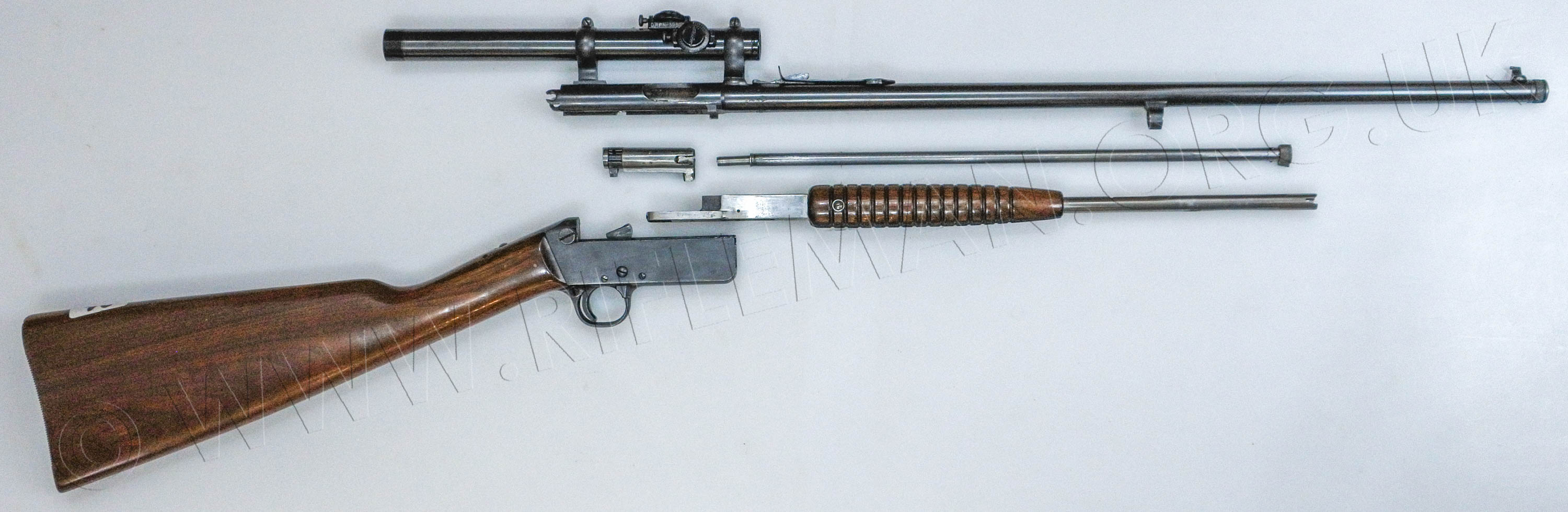 THE B.S.A. REPEATING MODEL RIFLES of slide action