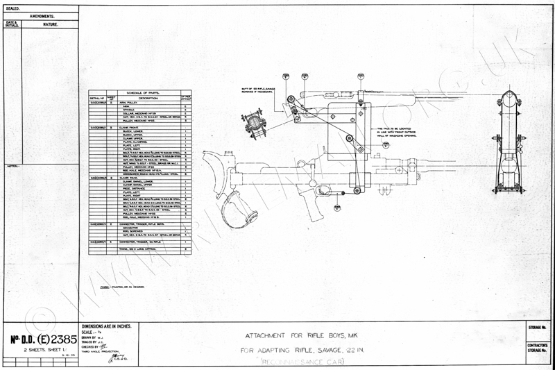 Savage Model 6A .22 semi-automatic rifle proposed as a sub-calibre ...