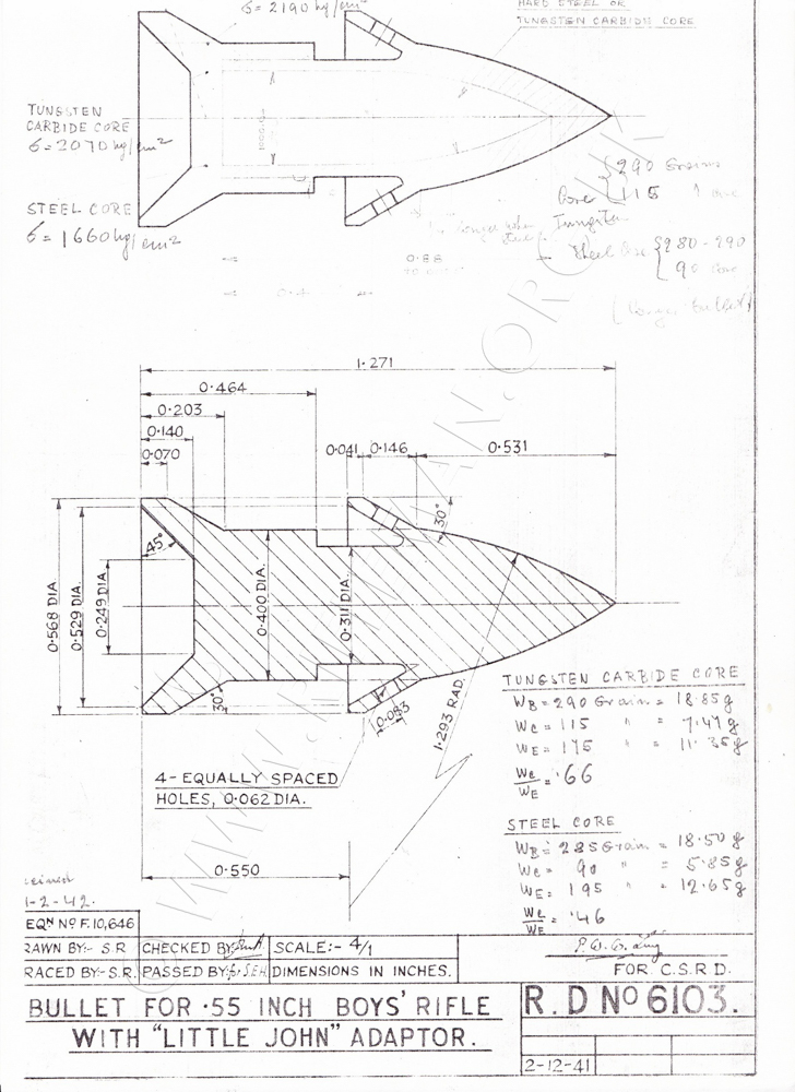 Boys Anti-Tank Rifle in .55-inch calibre, Enfield designed, with ...