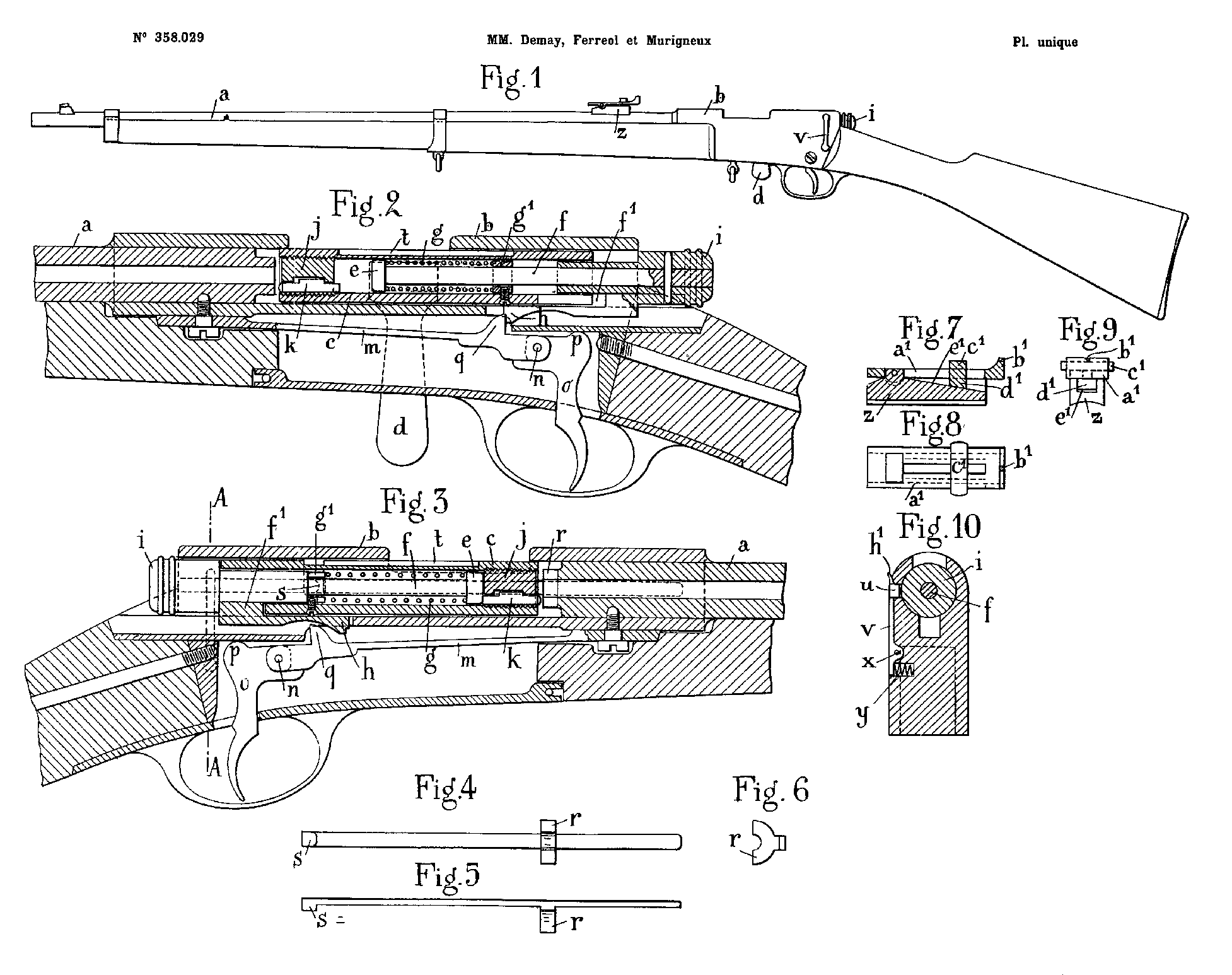 The Demay model of Lebel style training rifle