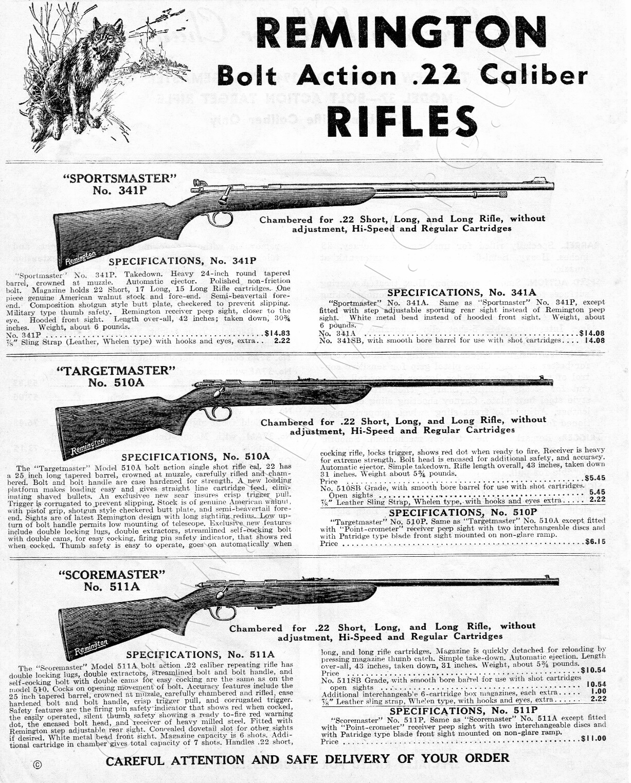 Remington Rifle Models Sportmaster 342 and 341-P as used in WW2 by the ...