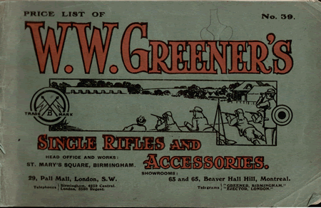 Greener .310 DeLuxe Martini Park Rifle with Long-range target sights